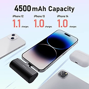iWALK LinkPod 4 Portable Charger Power Bank 4500mAh 【3 Pack】 Small and Cute Battery Pack Compatible with iPhone 14/14Plus/13/13 Pro/13 Pro Max /12/12 Pro/12 Pro Max/11 Pro/XR/X/8/6s，Airpods and More