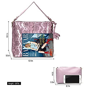 Purses and Handbags for Women Glitter Patent Leather Satchel Handbags-Purple