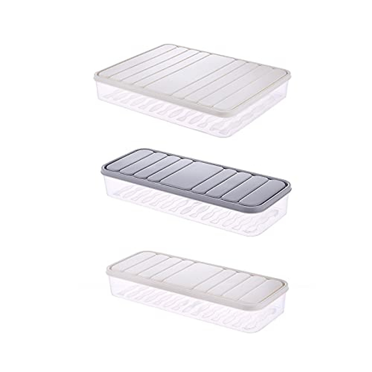 Food Storage Containers Household Dumpling Storage Box Multi Layer Food Grade Quick Freezing Box Disposable Meal Prep Containers with Lids (A, One Size)