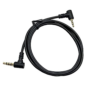 Seadream 3.5mm to 2.5mm Audio Cable 2Pack 3.3FT Double Angled 90 Degree 1/8" 3.5mm TRRS Jack Male to 2.5mm TRRS Jack Male Stereo Audio Mic Aux Cord Cable