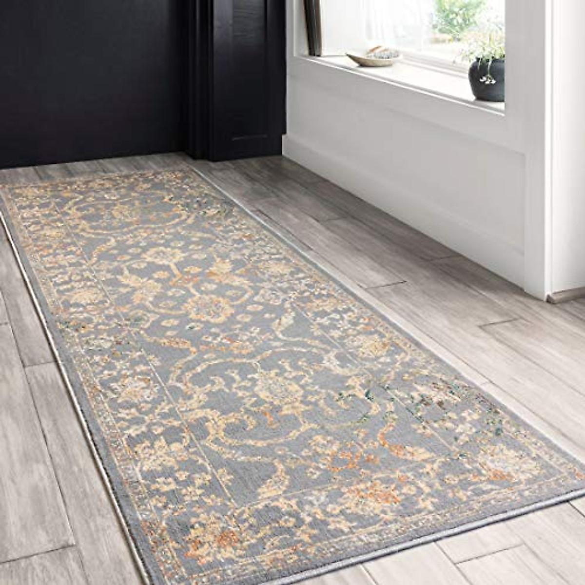 Loloi II Isadora Collection ISA-05 Silver/Silver, Transitional 8'-0" x 10'-0" Area Rug