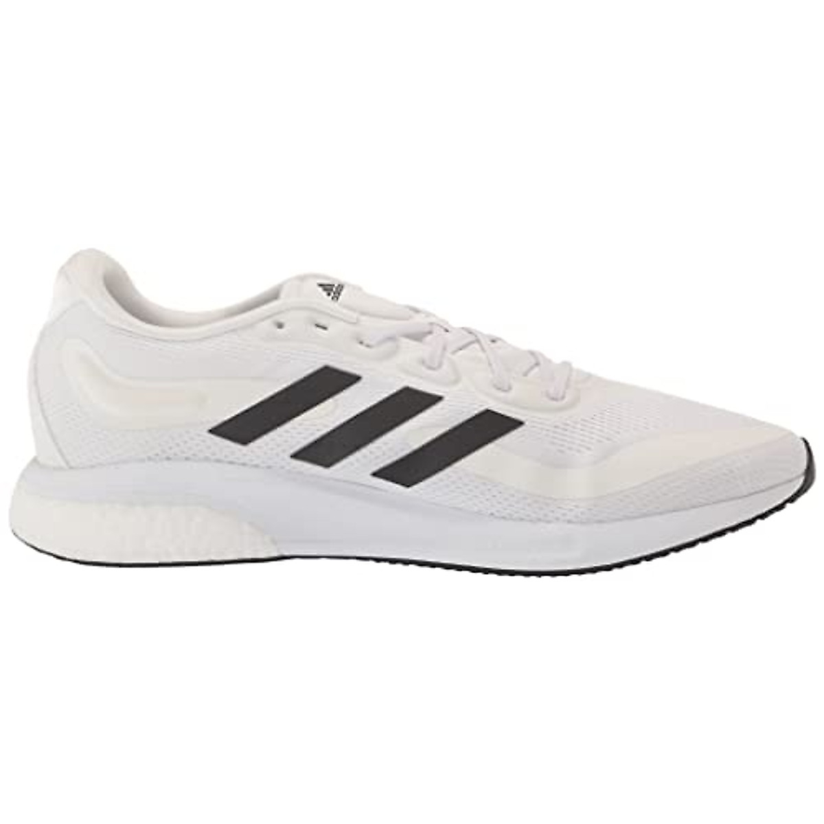adidas Men's Supernova + Running Shoe, White/Core Black/Dash Grey, 6