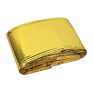 Clobeau 5PCS Emergency Sleeping Bags Thermal Camping Emergency Blankets Space Blankets Survival Waterproof Bivy Survival Gear for Hiking Camping, First Aid Kits Survival Gear Sleep Bags Bivy