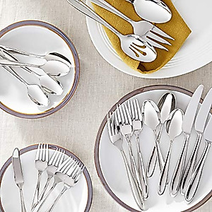 LENOX Cantera 65-piece Flatware Set, 10.2 LB, Metallic