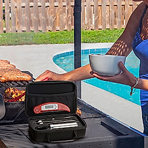 Big Meat Injectors For Smoking - Stainless Steel Meat Injector Syringe Starter Kit, 2oz Marinade Injector Gift Set with 3 Needles, Food Thermometer & Basting Brush - Food Injector