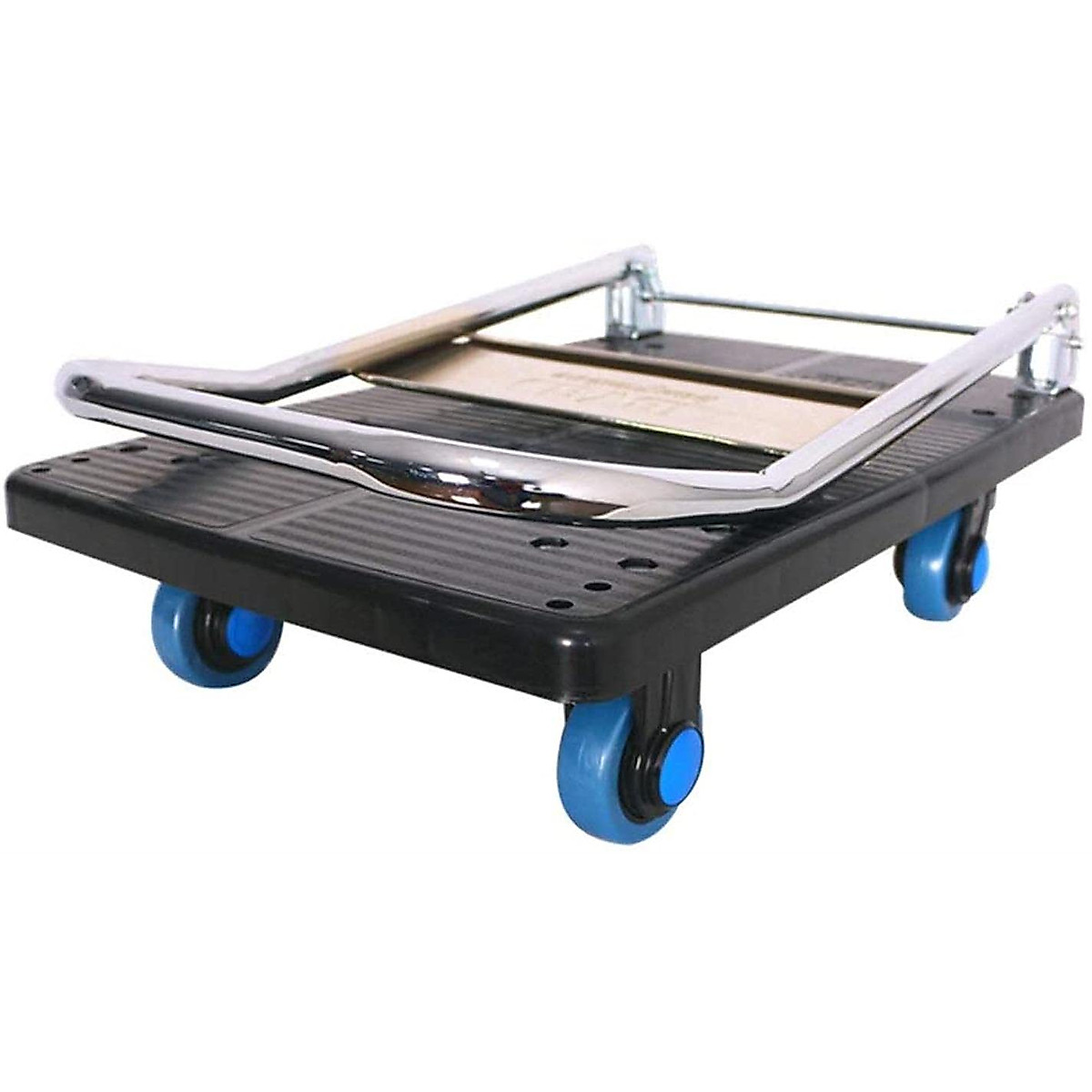 Folding Cart with Wheels, Moving Platform Hand Trucks Garden Carts, Portable Garden Trolley Cart, Foldable Heavy Duty Trolley (Color : 90X60CM)