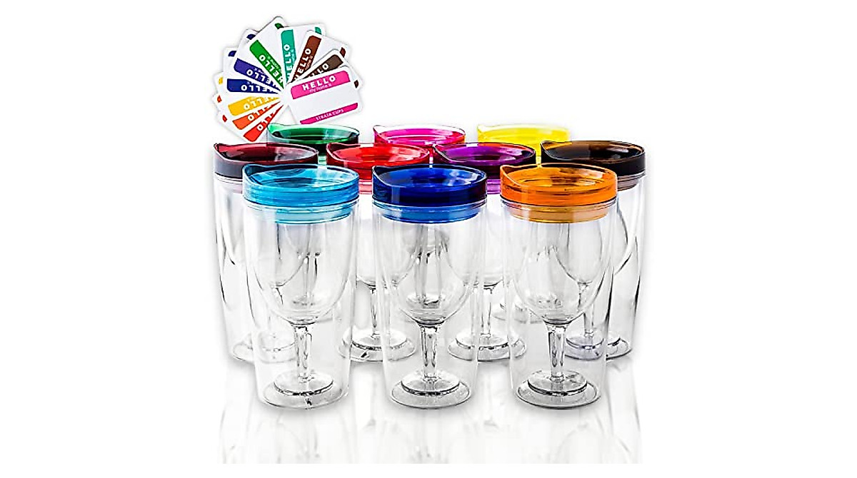 STRATA CUPS Insulated Wine Tumblers - Set of 10