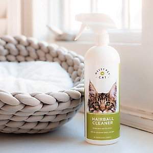 Messy Pet Cat Hairball Cleaner – Naturally Lifts and Eliminates Stains, Removes Vomit and Furball Odors, Safe for Cats & Kittens - 27.05 fl oz