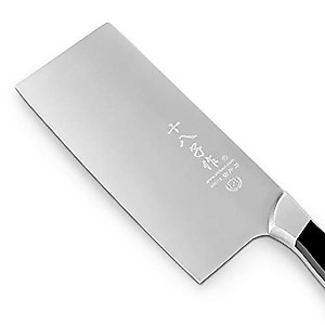 SHI BA ZI ZUO Slicing Knife Meat Knife Cleaver 7 Inches Cutting Veggie with Sturdy Handle