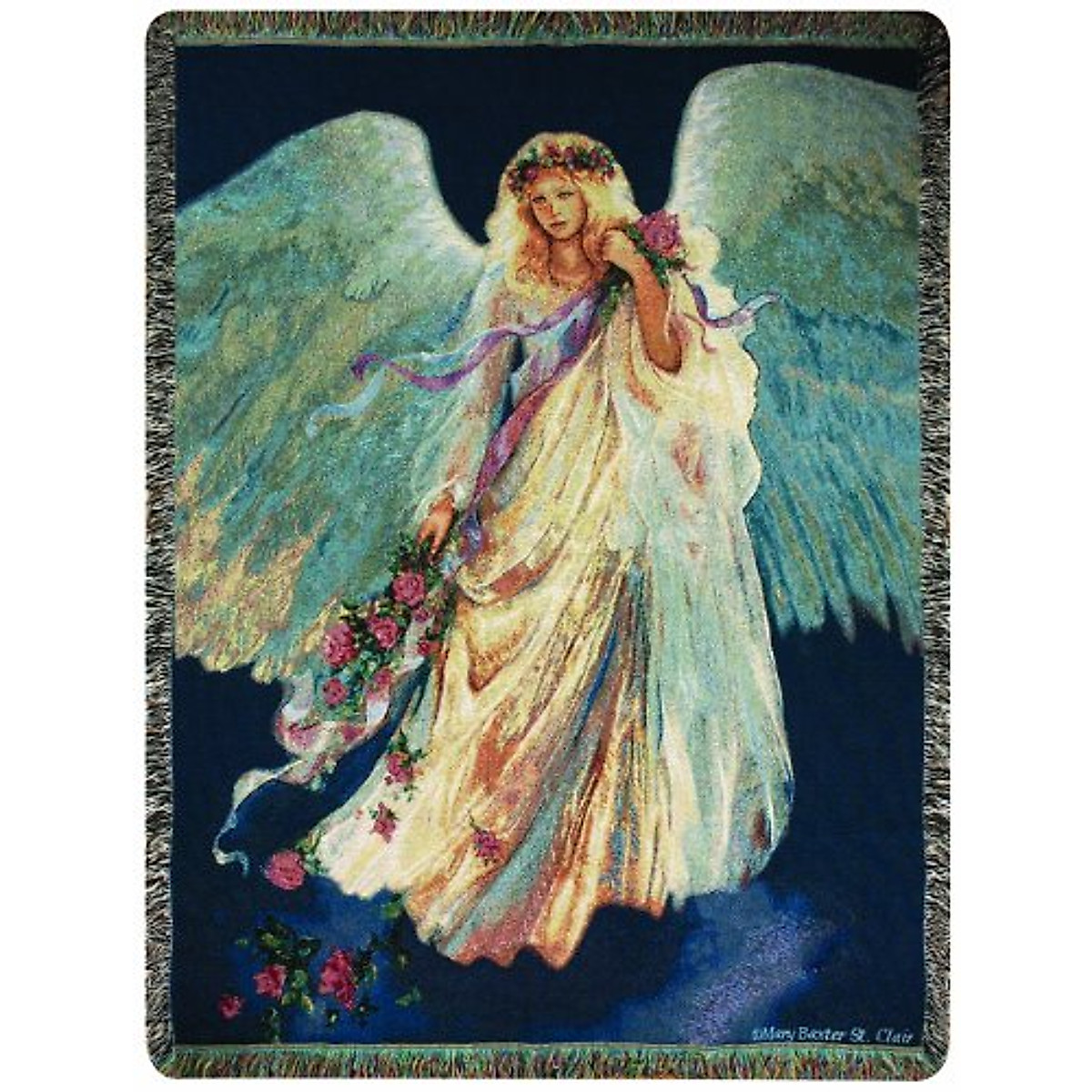 Manual Inspirational Collection 50 x 60-Inch Tapestry Throw, Messenger of Love