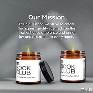 Book Club Gifts for Women Candle - Book Candle the Library Bookish Candles, Book Club Gift Decorations, Book Lovers Candle, Coworker Gifts for Women, Friendship Candle, Friends Candles Gifts for Women