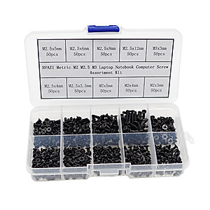 HVAZI Metric M2 M2.5 M3 Laptop Notebook Computer Screw Assortment Kit