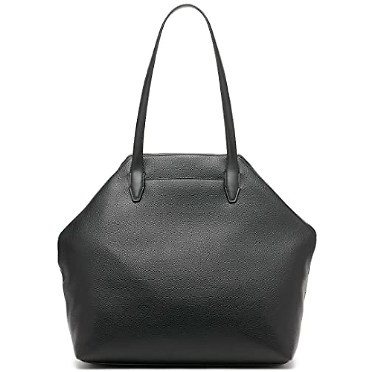 Calvin Klein Brenda Top Zip Tote, Black/Silver