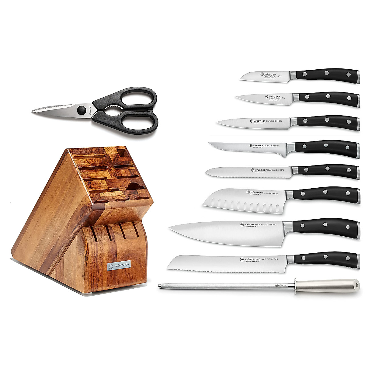 WÜSTHOF Classic IKON 11-Piece Knife Block Set