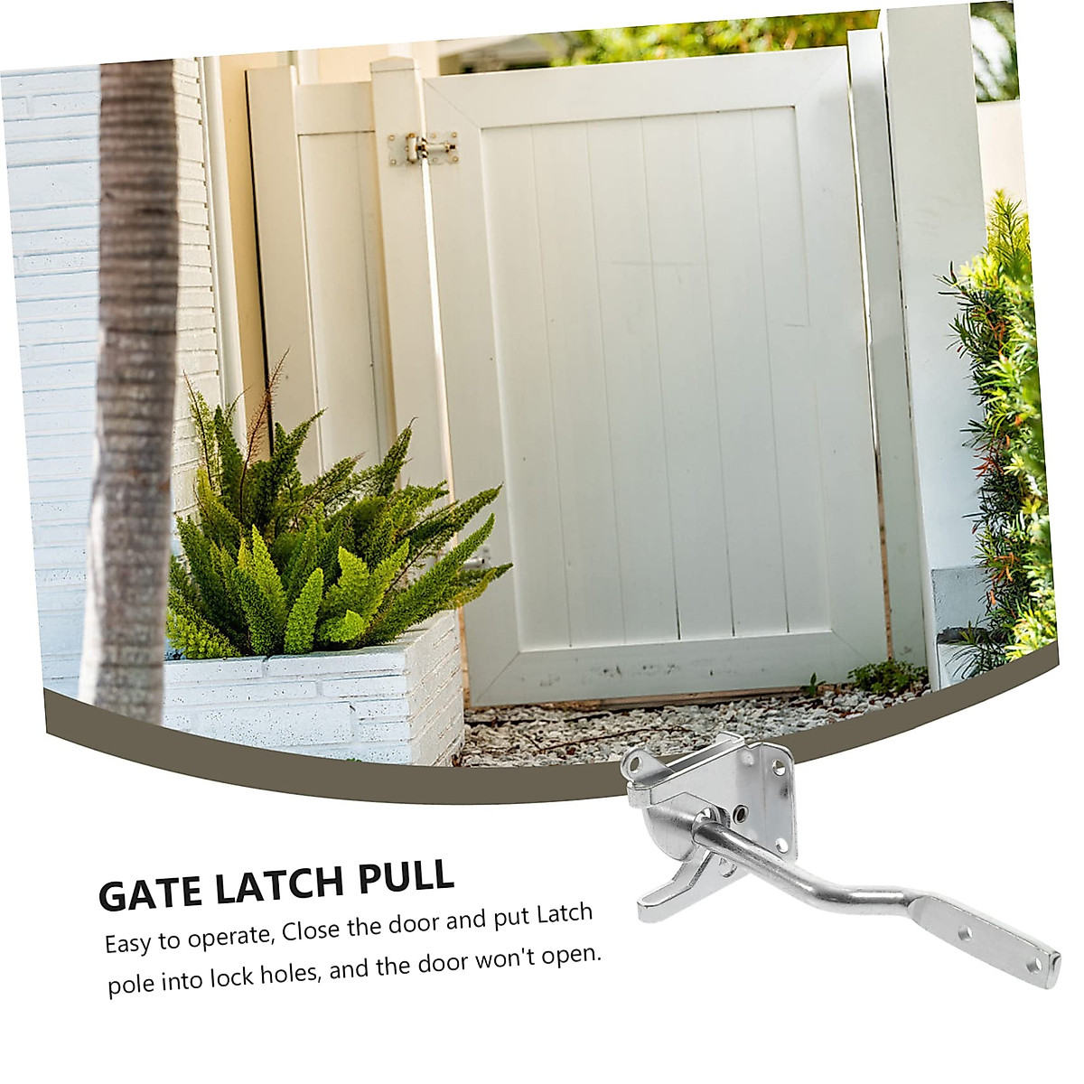 OSALADI Hidden Door Latch Gate Latch Pull Heavy Duty Gate Latches for Metal Fence Gate Locks for Wooden Gates