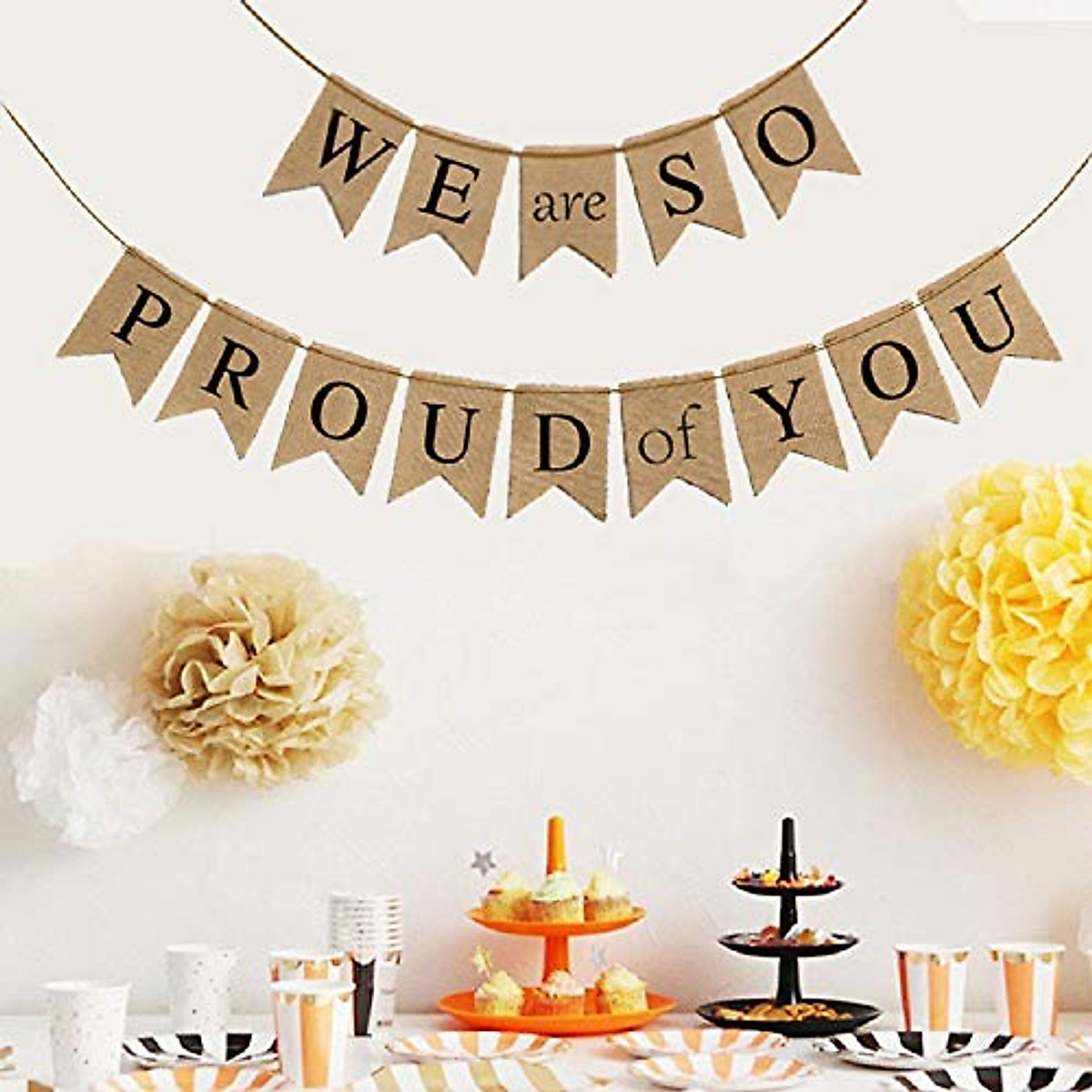 JeVenis We Are So Proud of You Banner Graduation Banner Congratulations Banner Graduation Party Decorations Graduation Commencement Decoration