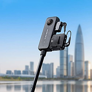 CYNOVA Upgraded Insta 360 Mic Adapter, Audio 3.5mm Jack Compatible with Insta360 One RS 1-inch 360 Mic Adapter / Insta360 One X2 Mic Adapter Extrenal Microphones USB-C Port for Inst360 X2 Accesories