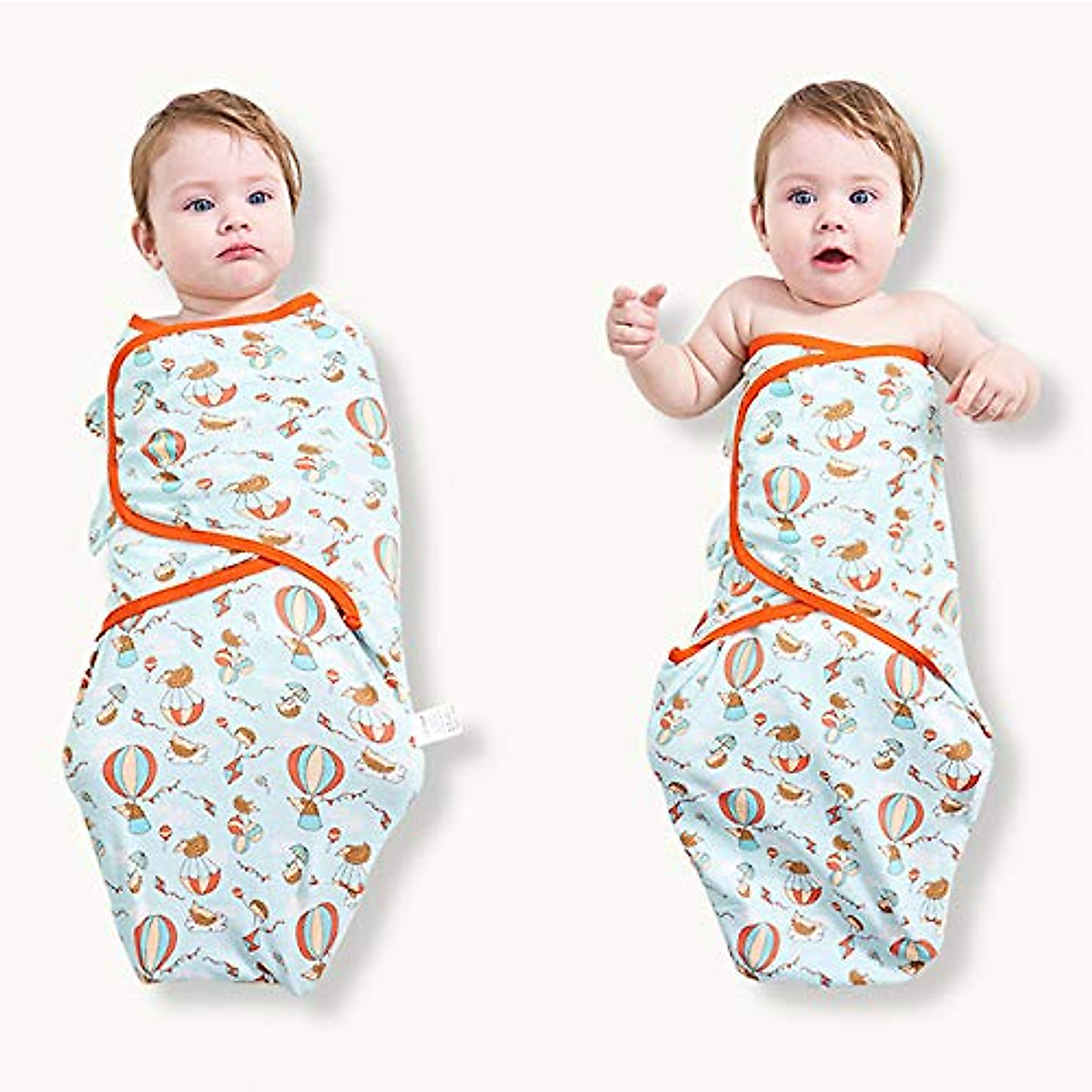 Miracle Baby Newborn Swaddle Blanket Adjustable Wrap Receiving Blanket Baby 100% Cotton Sleep Bag 0-3 Months 3-6 Months(0-3 Month,Dinosaur)