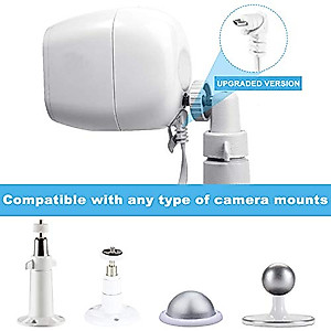 10FT Weatherproof Outdoor Charging Cable and Quick Charge 3.0 Power Adapter Compatible for Arlo Pro and Pro 2, Arlo GO, Other Home Camera (Micro USB), 1 Set, White