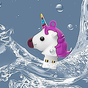 USB Flash Drive, 8GB / 16GB / 32GB / 64GB Cute Silicone USB 2.0 USB Memory Stick Data Storage Pendrive Thumb Drives (32GB, Purple Unicorn)