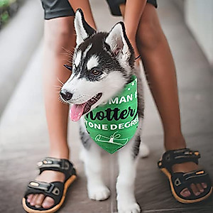 3 Pack Dog Bandana Graduation Triangle Bibs Scarf Washable Neckerchief Adjustable Pet Kerchief Scarf for Dogs Cats Pets Graduation Costume Supply Gift 2022 Congrats Grad (Blue,red,Green)