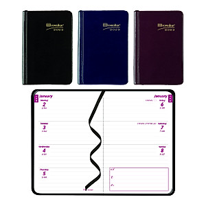Brownline 2023 Essential Weekly Pocket Planner, 12 Months, January to December, Perfect Binding, 4" x 2.625", Assorted Colors (CB404.ASX-23)