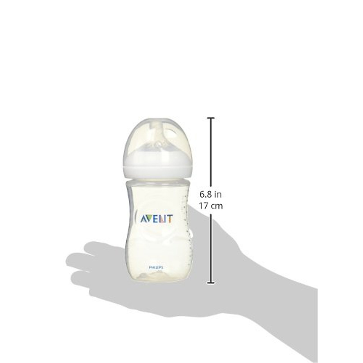 Philips AVENT Natural Baby Bottle, Clear, 4 Oz