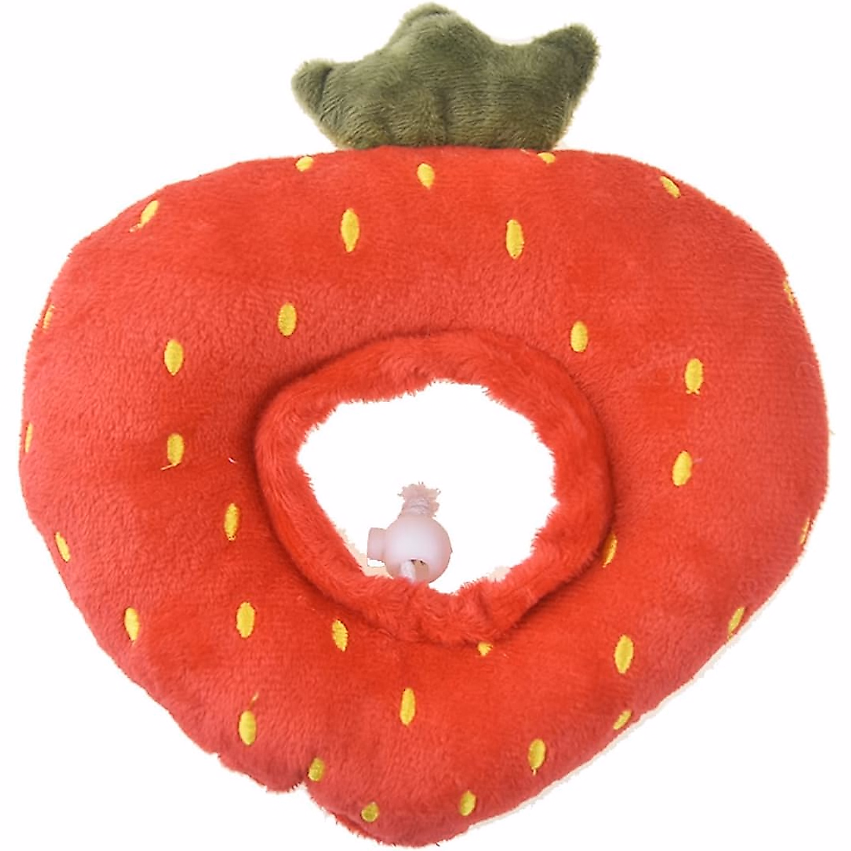 FLAdorepet Rabbit Protection Cone for After Surgery, Elizabeth Neck Recovery Collar for Small Animals,Bunny Toast Avocado Costume (Small (Pack of 1), Strawberry)