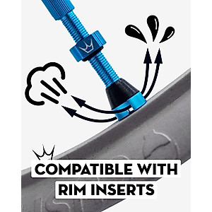 Peaty's x Chris King (MK2) Tubeless Valves, 42mm, Navy