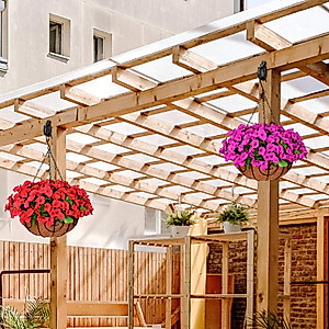 Lewufe Lights Hanger Hooks, Christmas Light Clips, Outdoor String Lights Hangers for Hanging Christmas Light, Fairy Lights, Outdoor Patio Lights, 20 Pack, Black