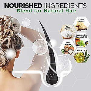 Healti Rice Water Shampoo and Conditioner - Rice Water for Hair Growth Moisturizing, Dry Damaged Hair, Vegan, pH Balance | Thickening Formula for Hair Loss Treatment