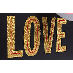 Hallmark Mahogany 9" Medium Gift Bag with Tissue Paper (Love Me Some Us) for Anniversary, Valentines Day and More