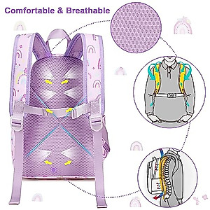 CAMTOP Cute Kids Toddler Backpack Girls Boys Small Rainbow School Bookbags Age 1-3 Daycare Nursary Travel Bags