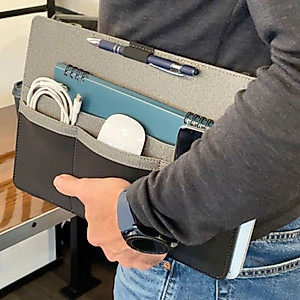 meori Ultralight Portable Desktop & Backpack Organizer Standup Attach Devices Hybrid Work Solution Organizes Any Workspace Environment