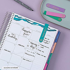 Erin Condren Designer Desk Accessories - Productivity Magnetic Bookmark Set of 4. Compatible with Erin Condren Spiral Notebooks, Planners, Agendas and Much More