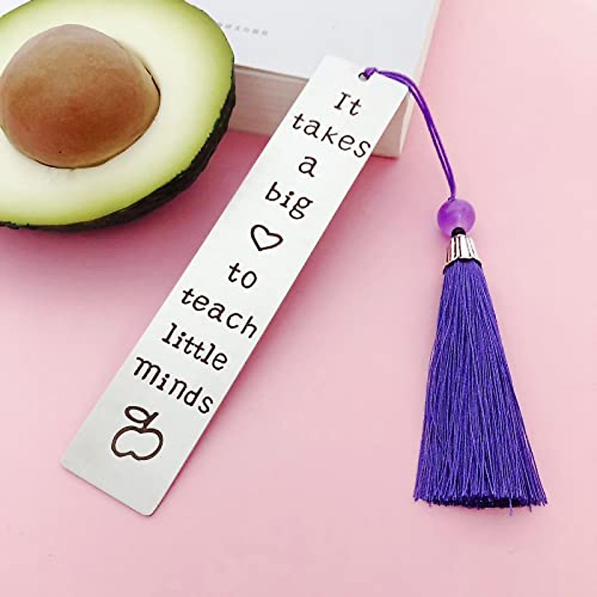 Teacher Appreciation Gifts for Women Teacher Bookmark Valentine's Day Gifts Christmas Gifts Graduation Gifts Thank You Gifts for Teacher (It Takes a Big Heart to Teach Little Minds)