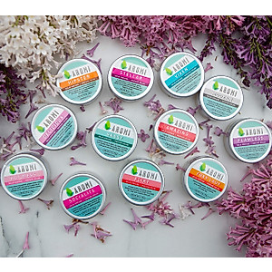 Aromi Delicious Solid Perfume | Honeysuckle, Tuberose, and Gardenia Fragrance, Vegan, Cruelty-free, Wax Scent, Travel, Women's Gift, Handmade (Delicious)