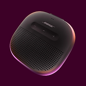 Bose SoundLink Micro Bluetooth Speaker: Small Portable Waterproof Speaker with Microphone, Black