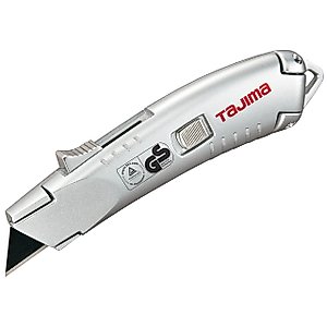 TAJIMA Single Silver SELF RETRACTING Blade Knife