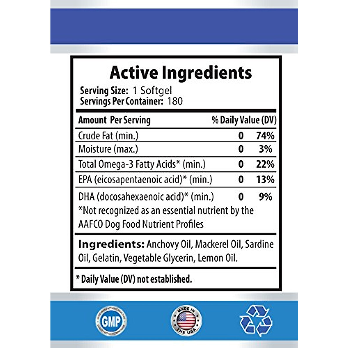 PET SUPPLEMENTS Dog Protein Supplement - Omega 3 - Advanced Complex - Health & Wellness - for Dogs - Dog Skin and Coat - 3 Bottle (540 Softgels)