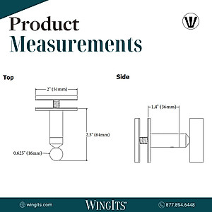 Modern Elegance Single Robe Hook Glass