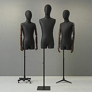 TOPRP Mannequin Display Stand Manikins Tailors Dummy Male Mannequin Dress Form Height Adjustable Pants Show