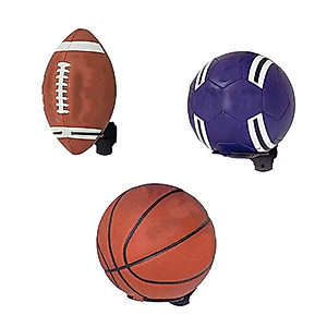 zoele Football Rack Holder Wall Mount, Wall Mount Basketball Holder, Ball Wall Rack Holder Display Storage Rack (1 Pcs)