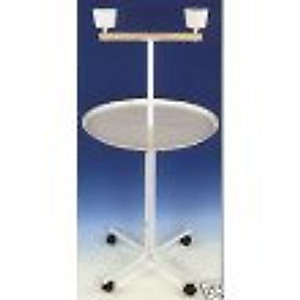 Large 47" Metal Base Parrot Bird Cage Amazon African Grey Macaw Cockatoo Play Metal Stand (White)
