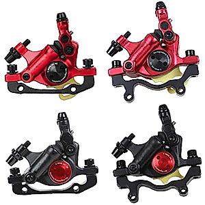 1 Pair Front & Rear HB-100 MTB Bike Hydraulic Disc Brake Calipers Aluminum Alloy Mountain Bike Road Bicycle Line Pulling Brake Clamp (Color : Blue, Size : Front+Rear)