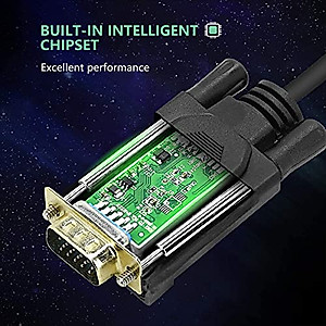 Computer Cables，HDMI to VGA, Vakoo Gold-Plated HDMI to VGA 5 Feet Cable (Male to Male) Compatible for Computer, Desktop, Laptop, PC, Monitor, Projector, HDTV, Raspberry Pi, Roku, Xbox and More