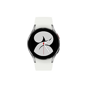 Samsung Galaxy Watch 4 40mm Smartwatch with ECG Monitor Tracker for Health Fitness Running Sleep Cycles GPS Fall Detection LTE US Version, Silver (Renewed)