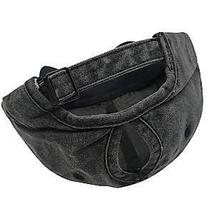 LOKIDVE Mama Bear Ponytail Hat Embroidered Messy High Bun Distressed Baseball Cap