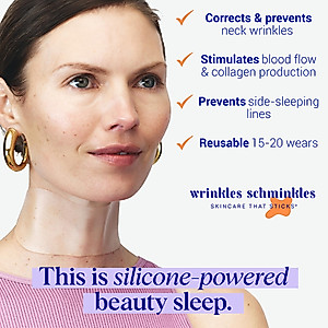 Wrinkles Schminkles Neck Wrinkle Patch - Reusable Silicone Smoothing Pads, Sensitively Formulated Wrinkle Patches. Reduce Wrinkles - Innovative Wrinkle Treatment - Targeting Neck Wrinkles (1 Pack)