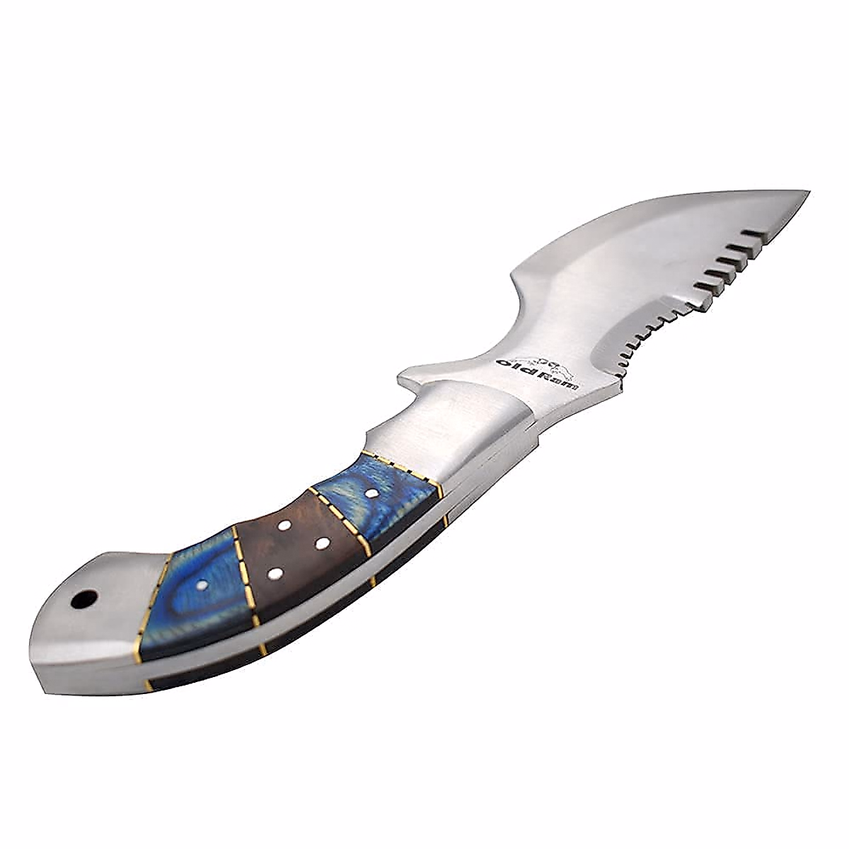 Old Ram Handmade Collection Full Tang Tracker Survival Camping & Hunting Knife Custom Handmade Fixed Blade Knife W/Leather Carrying Sheaths (5041)